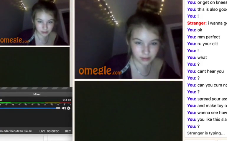 [omegle] Cutie Shows Her Butthole Omegle Hot Whore